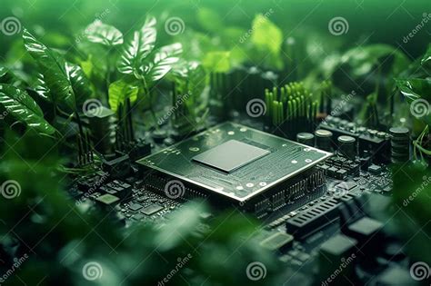 Electronic Microchip Technology Motherboard Hardware Science Background
