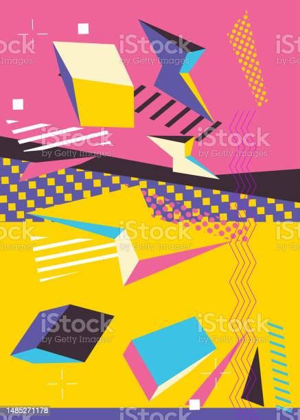 기하학적 그래픽 모양 템플릿입니다 책 표지 뉴스레터 소셜 미디어 배경에 대한 빈티지 배경 추상적인 기하학적 포스터 가리기에 대한