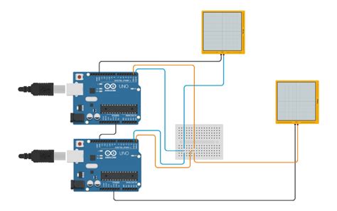 Circuit Design Serial Communication Tinkercad