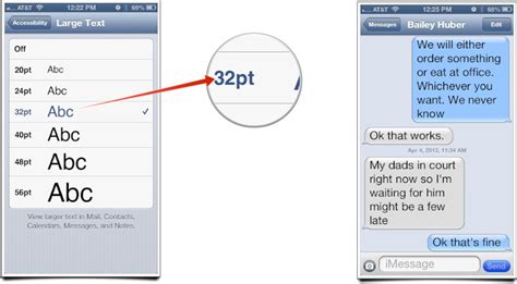 how to enlarge system text on iphone and ipad imore