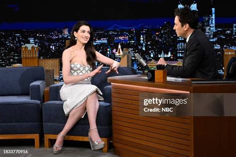 200 Anne Hathaway Jimmy Fallon Photos And High Res Pictures Getty Images