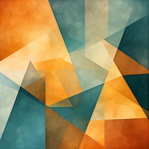 Premium Photo Abstract Triangles A Fusion Of Cubism And Digital Art