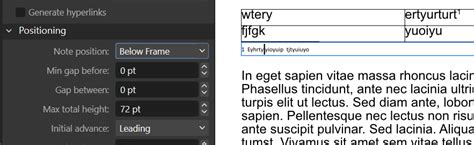 footnote in table affinity on desktop questions macos and windows