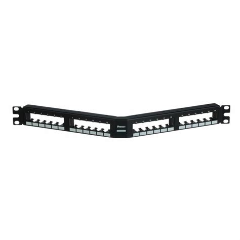 Panduit MINI COM 24 PT MODULAR FLUSH CPPA24FM6BL Zoro