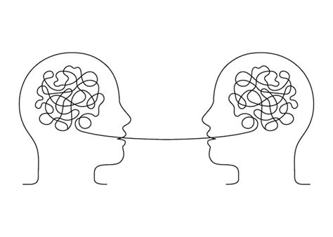 Premium Vector People Talk Tangle Speech Conversation With Clutter