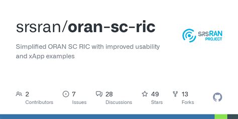 GitHub Srsran Oran Sc Ric Simplified ORAN SC RIC With Improved Usability And XApp Examples