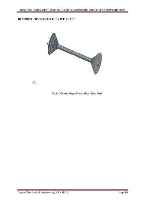 Design And Finiteelement Analysis For Static And Dynamic Behaviour Of Composite Shaft Word Pdf