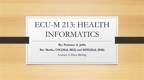 Lecture 3 Data Miningpptx Power Points For Graduates Ppt