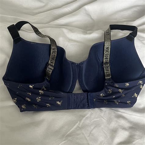 Navy And Gold Victorias Secret T Shirt Lightly Lined Depop