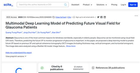 multimodal deep learning model of predicting future visual field for