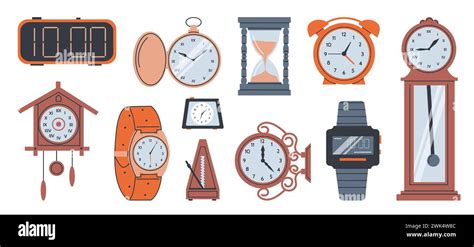 clock dial interior watch hourglass and wristwatch wooden metronome
