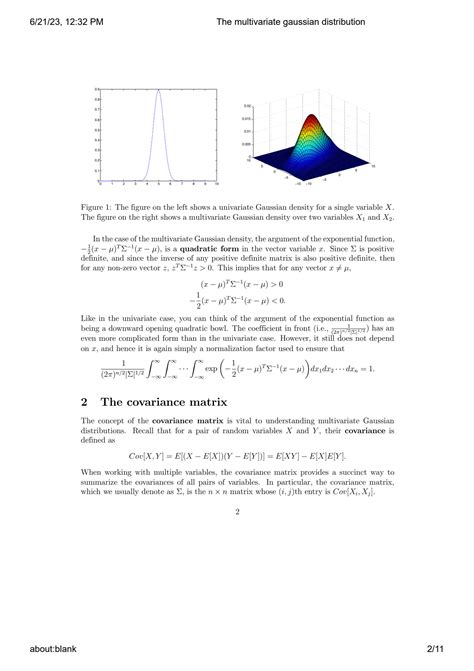 SOLUTION The Multivariate Gaussian Distribution Studypool