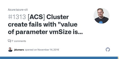 [acs] cluster create fails with value of parameter vmsize is invalid