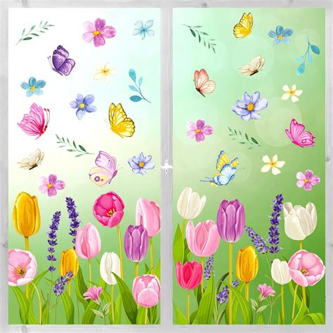 Spring Window Clings Spring Window Stickers Decorations