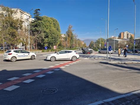 Повредено едно лице во сообраќајка кај воен базен во скопски Аеродром