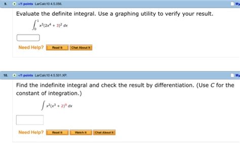 solved evaluate the definite integral use a graphing