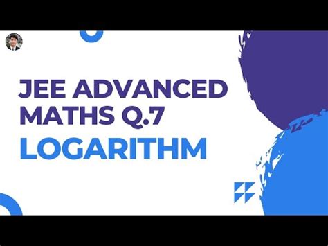 JEE Advanced Maths Logarithm Previous Year Question Easy Method Q YouTube