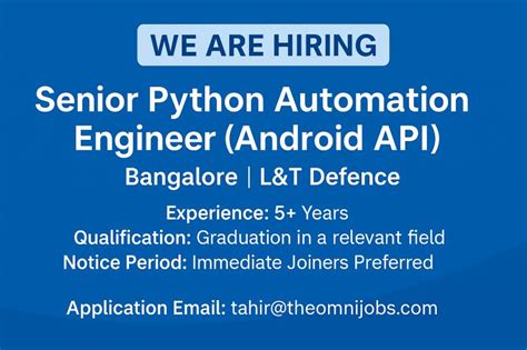 Hiringnow Pythonjobs Automationengineer Androiddeveloper