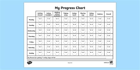 Morning Routine Sticker Chart Easy To Print Twinkl
