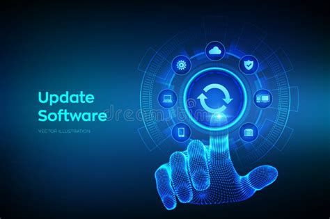 Update Software Upgrade Software Version Concept On Virtual Screen