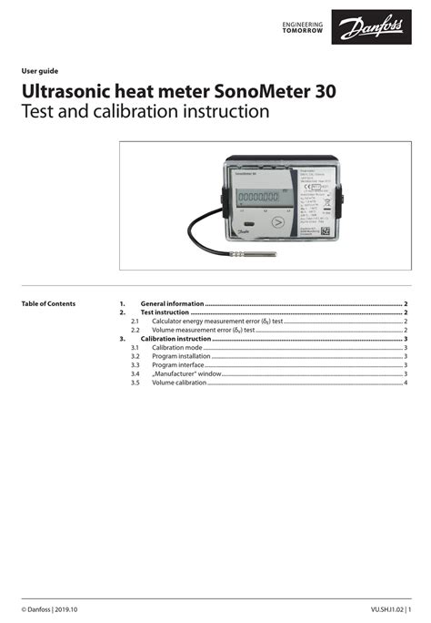 Danfoss Sonometer 30 User Manual Pdf Download Manualslib