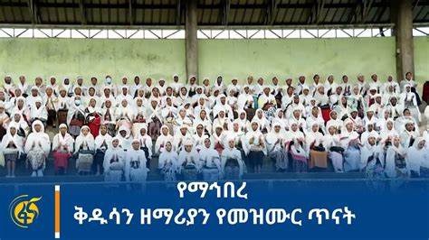 የማኅበረ ቅዱሳን ዘማሪያን የመዝሙር ጥናት Youtube