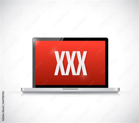Accessing Pornographic Content On A Computer Stock Illustration Adobe Stock