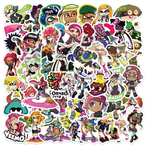50pcs Splatoon Stickers Au Sticker World