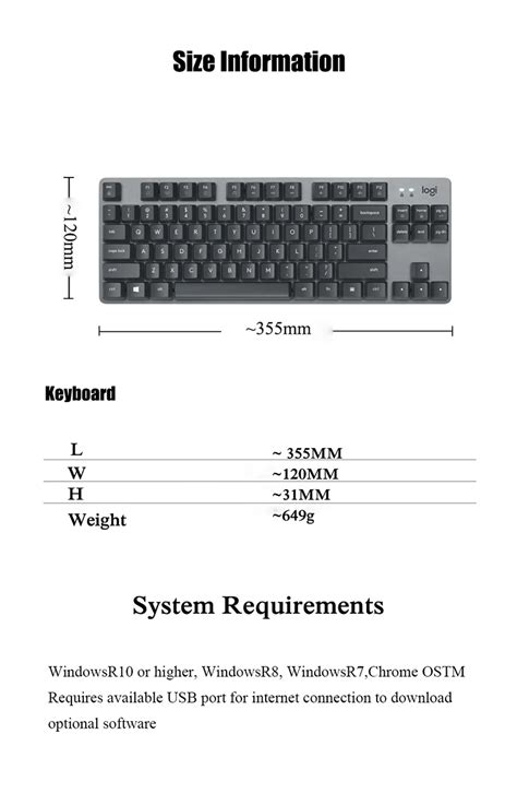 Logitech K Tkl Mechanical Wired Keyboard Gaming Mechanical Keyboard Buy Logitech K