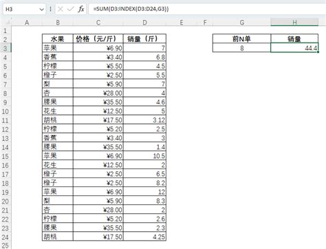 excel定位求和方法：如何对一列数据中前n个数据汇总 知乎