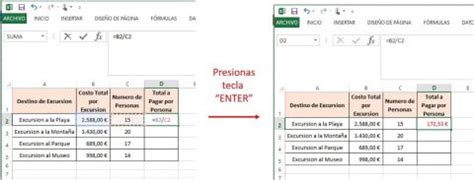 Cómo Dividir en Excel Cosmo del Como