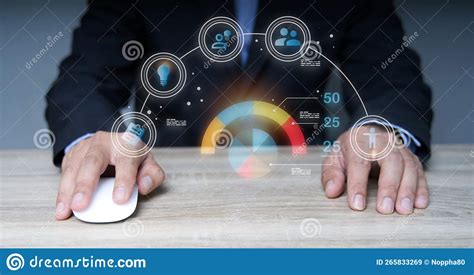 Businessman Using Mouse Click To User Interface Ux Ui Futuristic Graphic Icon Design With Sketch