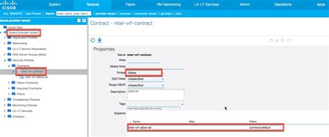 Aci Inter Vrftenant Route Leaking Configuration Example Cisco Community