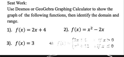 Answered Use Desmos Or Geogebra Graphing… Bartleby