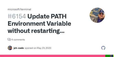 Update PATH Environment Variable Without Restarting Terminal Issue 6154 Microsoft Terminal