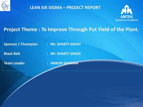 Lean Six Sigma Implementation Pptx