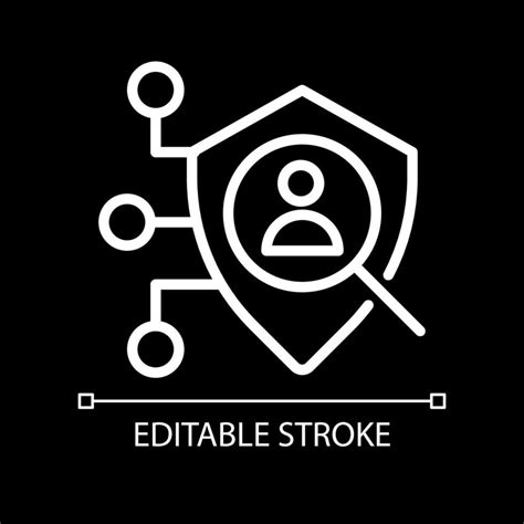 Access Control Pixel Perfect White Linear Icon For Dark Theme Access Restriction User