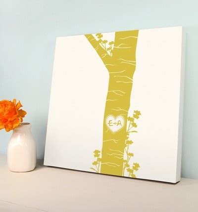 Initials In Tree Heart Whimsy Art Initial Prints Personalize Art Inspirational Wall Art Tree