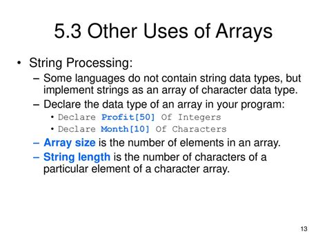 Chapter 5 Arrays Lists And Tables Ppt Download