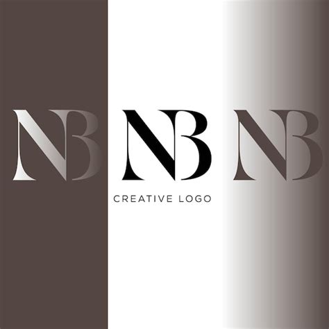 Premium Vector Nb Initial Letter Logo Design