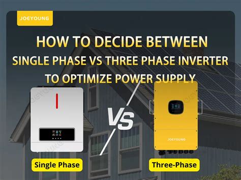 How To Decide Between Single Phase Vs Three Phase Inverter To Optimize