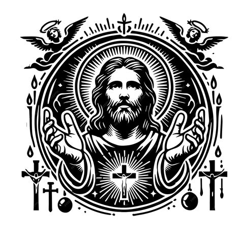 Jesus Vector Design Christ Jesus Abstract Design Vector Design