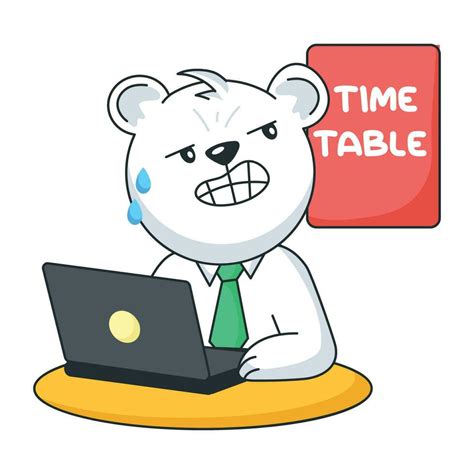 Trendy Work Timetable 29111461 Vector Art At Vecteezy