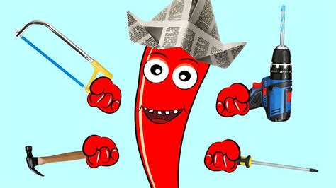 Инструменты развивающие мультики для мальчиков про рабочие инструменты с Перчиком Чили Youtube