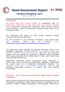 Syria Complex Emergency Need Assessment Report March 2025 Enar