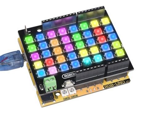 RGBDuino UNO And RGBDuino RGB Shield Add Light And Questionable Arduino PCB Electronics Lab