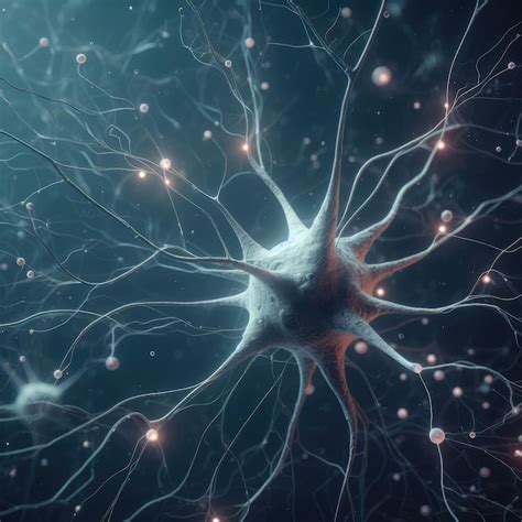 Premium Ai Image Abstract Fractal Neuron Brain Background