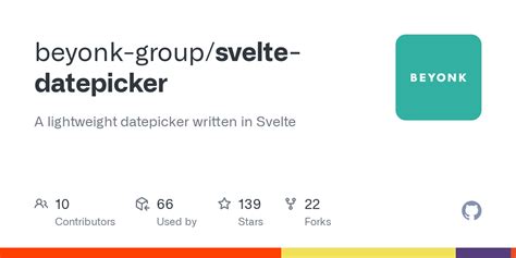 Github Beyonk Groupsvelte Datepicker A Lightweight Datepicker Written In Svelte