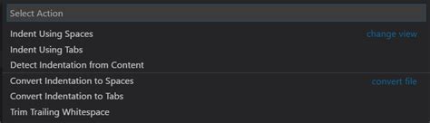 feature request indents to space from tabs · issue 44920
