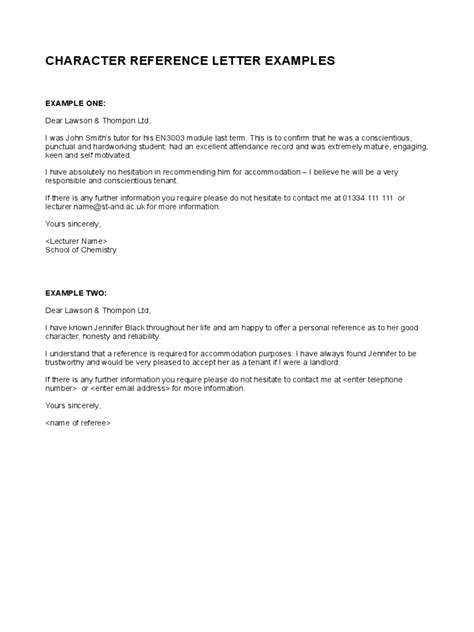 Character Reference Letter Example For Gun Permit Cover Letter